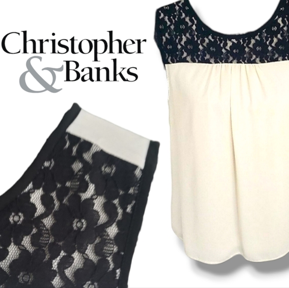 Christopher & Banks | Tops | Christopher And Banks Ivory Shell M | Poshmark